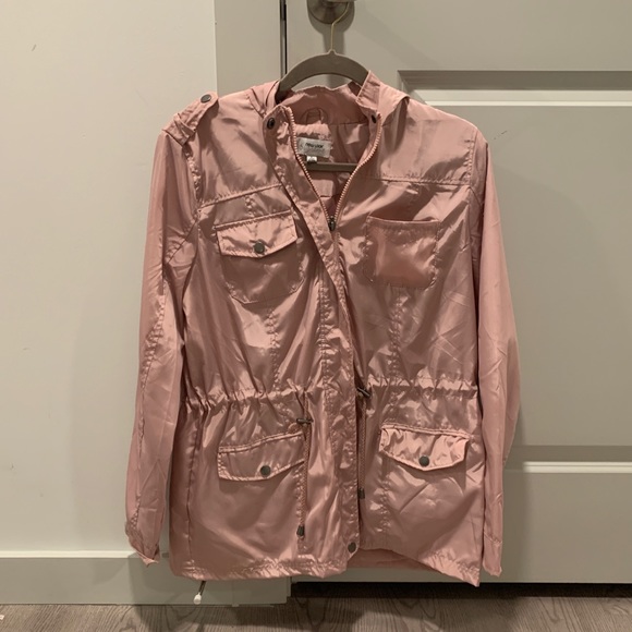 New Look | Jackets & Coats | Nwot New Look Pink Rain Jacket Size L ...